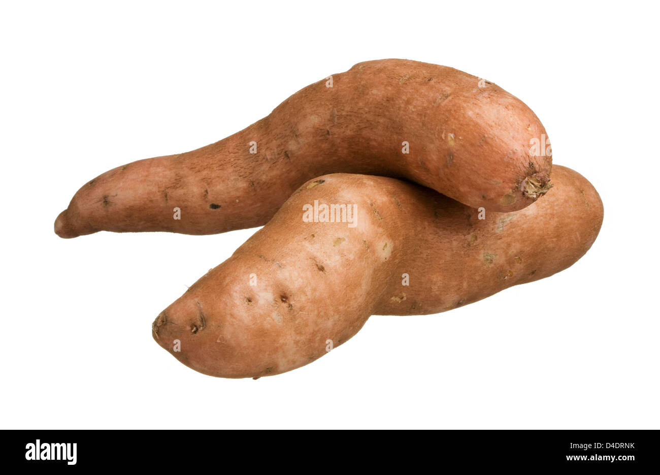 Sweet potatoes yams isolated on white background, close-up Stock Photo ...