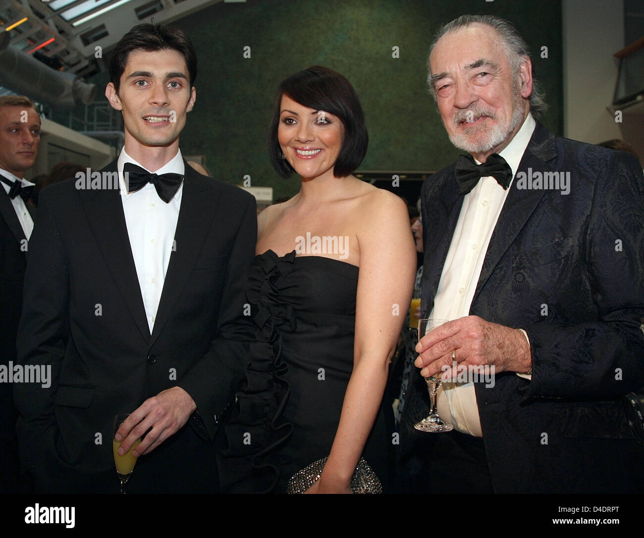 (L-R) British actors Ben Silverstone, Martine McCutcheon, and Richard ...