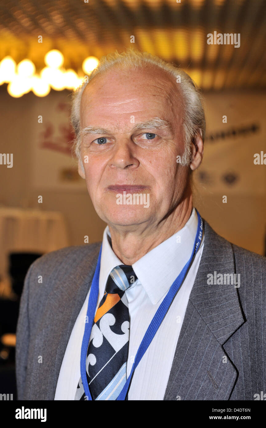 Former Latvian javelin athlete Janis Lusis portrayed during the ...