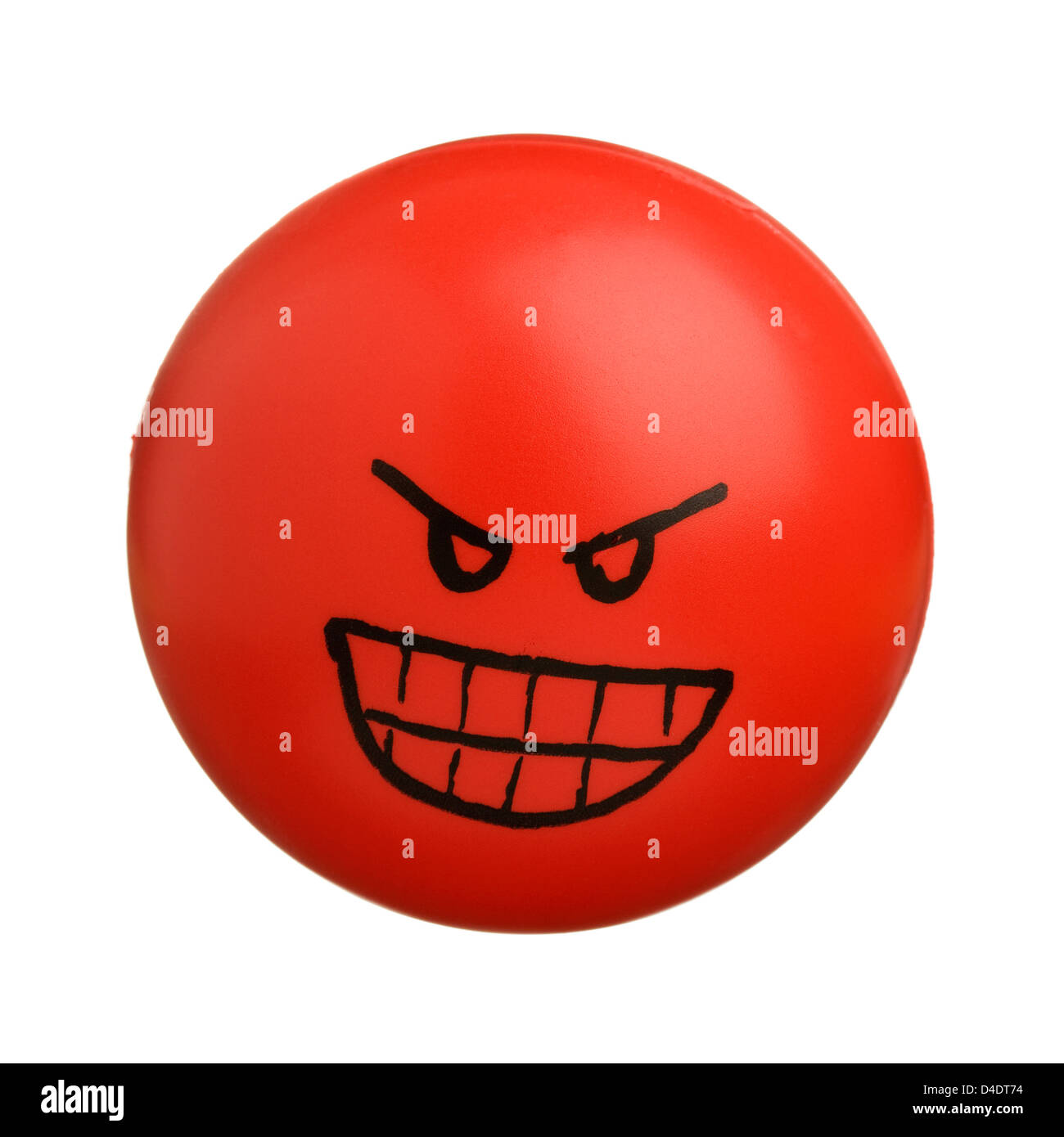 Very Angry Red Smiley Face