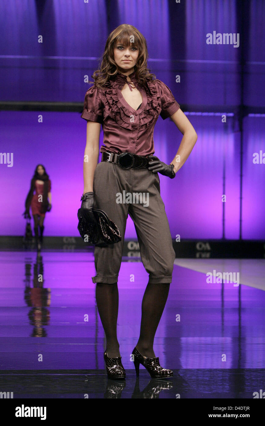 'Germany's Next Topmodel' current season candidate Janina presents the ...