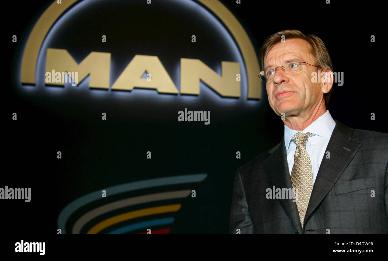 CEO of MAN AG, Hakan Samuelsson, is pictured at the outset of the ...