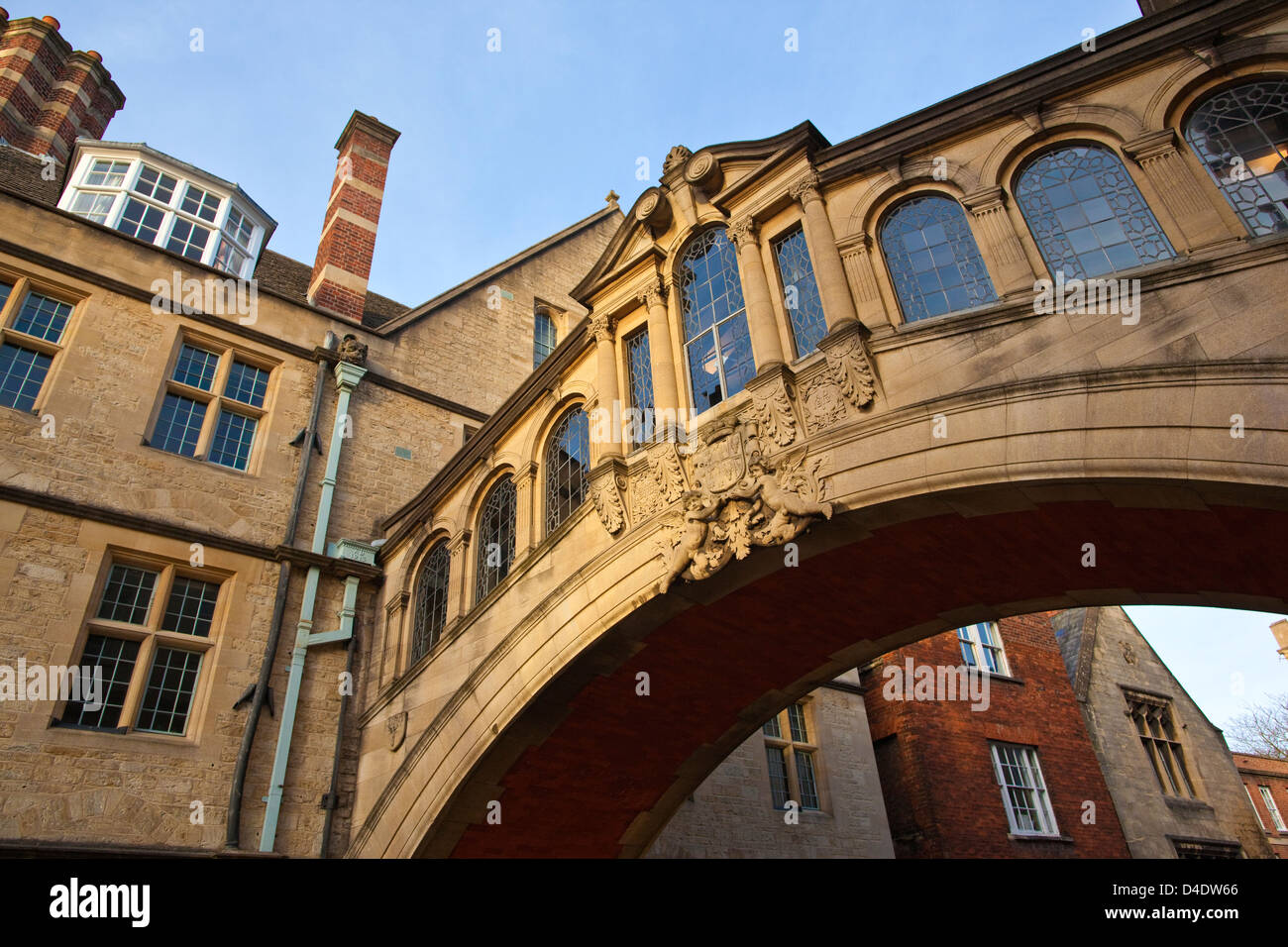 Bridge of Sighs, Hertford College, New College Lane, Oxford, UK Stock ...