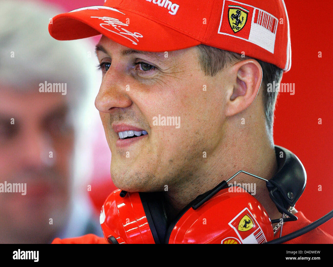 Former Formula One world champion German Michael Schumacher smiles in ...