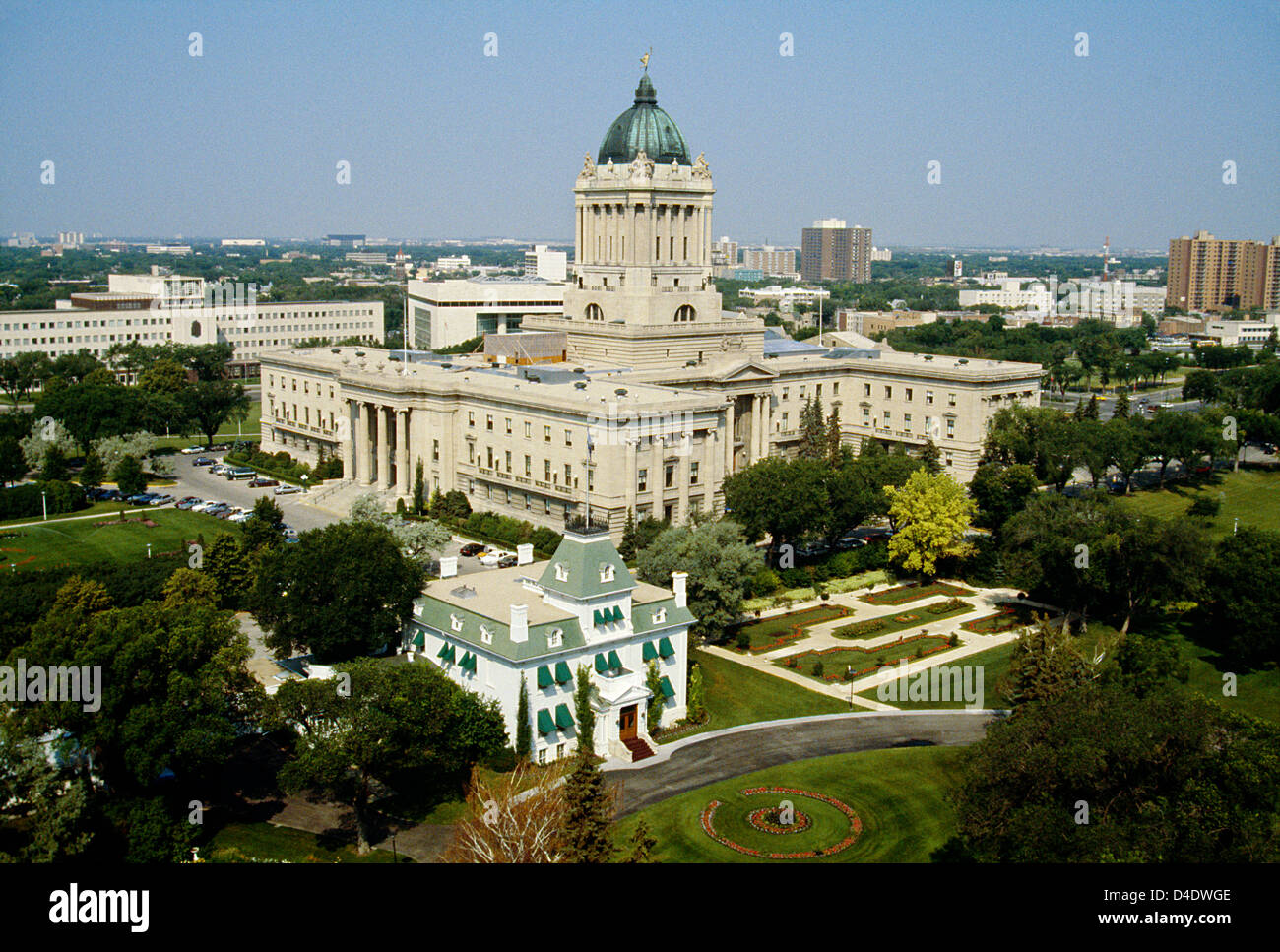 Areal View of The Manitoba; Legislative Building in Winnipeg;Manitoba ...
