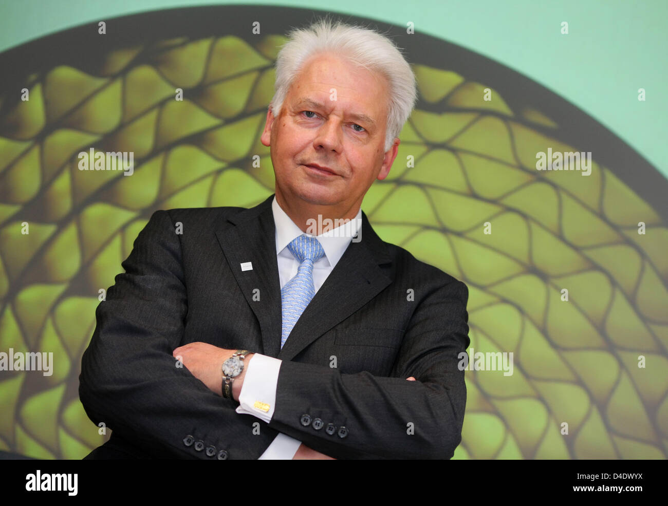 Heraeus Holding Ltd. CEO Helmut Eschwey poses ahead of his company's ...