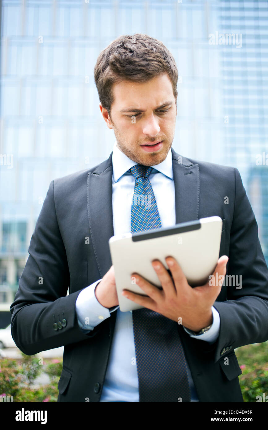 Portrait of an handsome businessman Stock Photo - Alamy