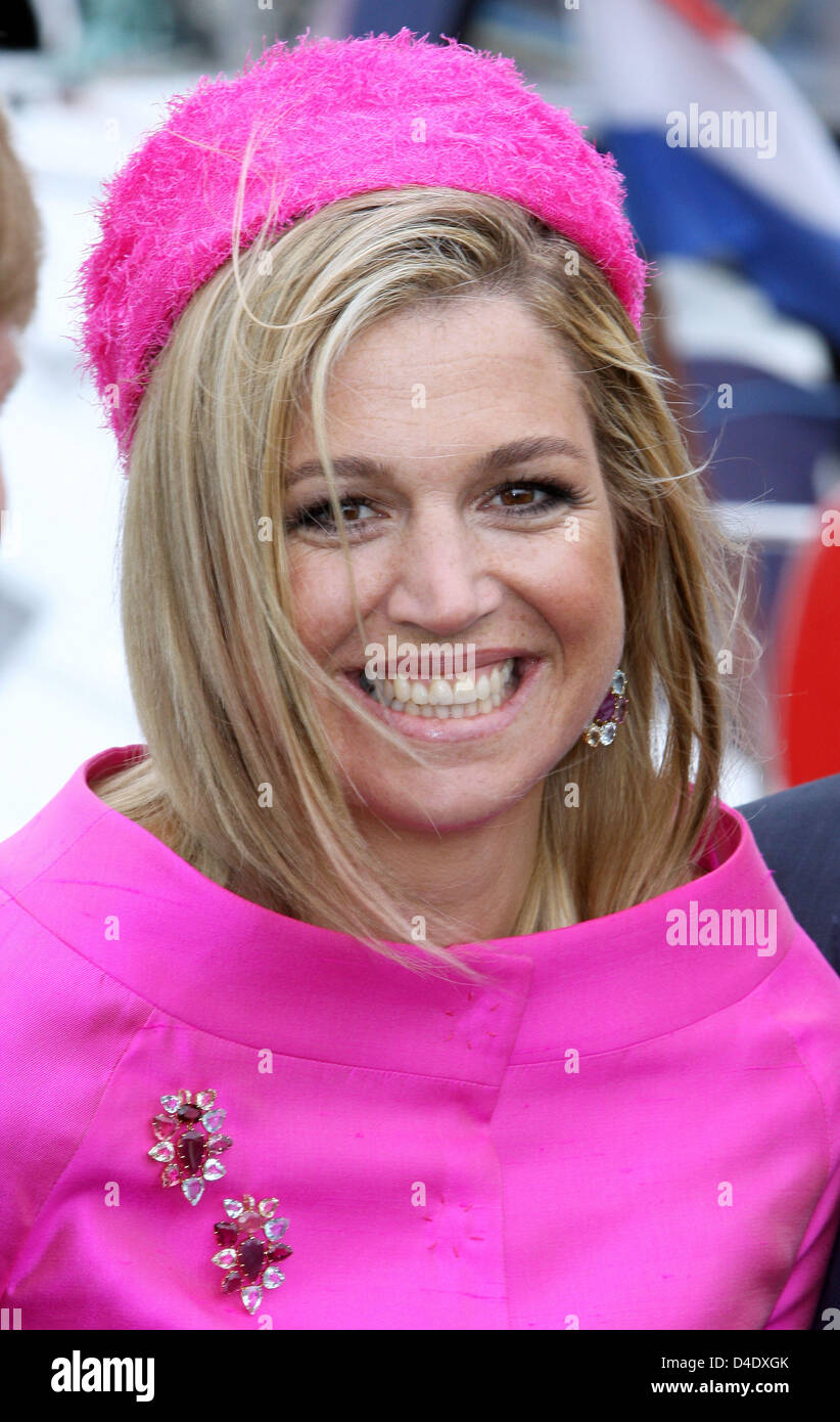 Dutch Princess Maxima is pictured at the Queen's Day festivities in ...
