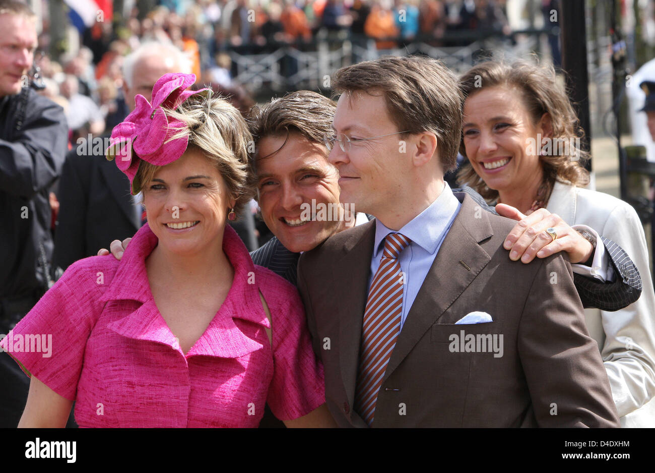 Dutch Princess Laurentien (L-R) poses with Prince Maurits, her husband ...