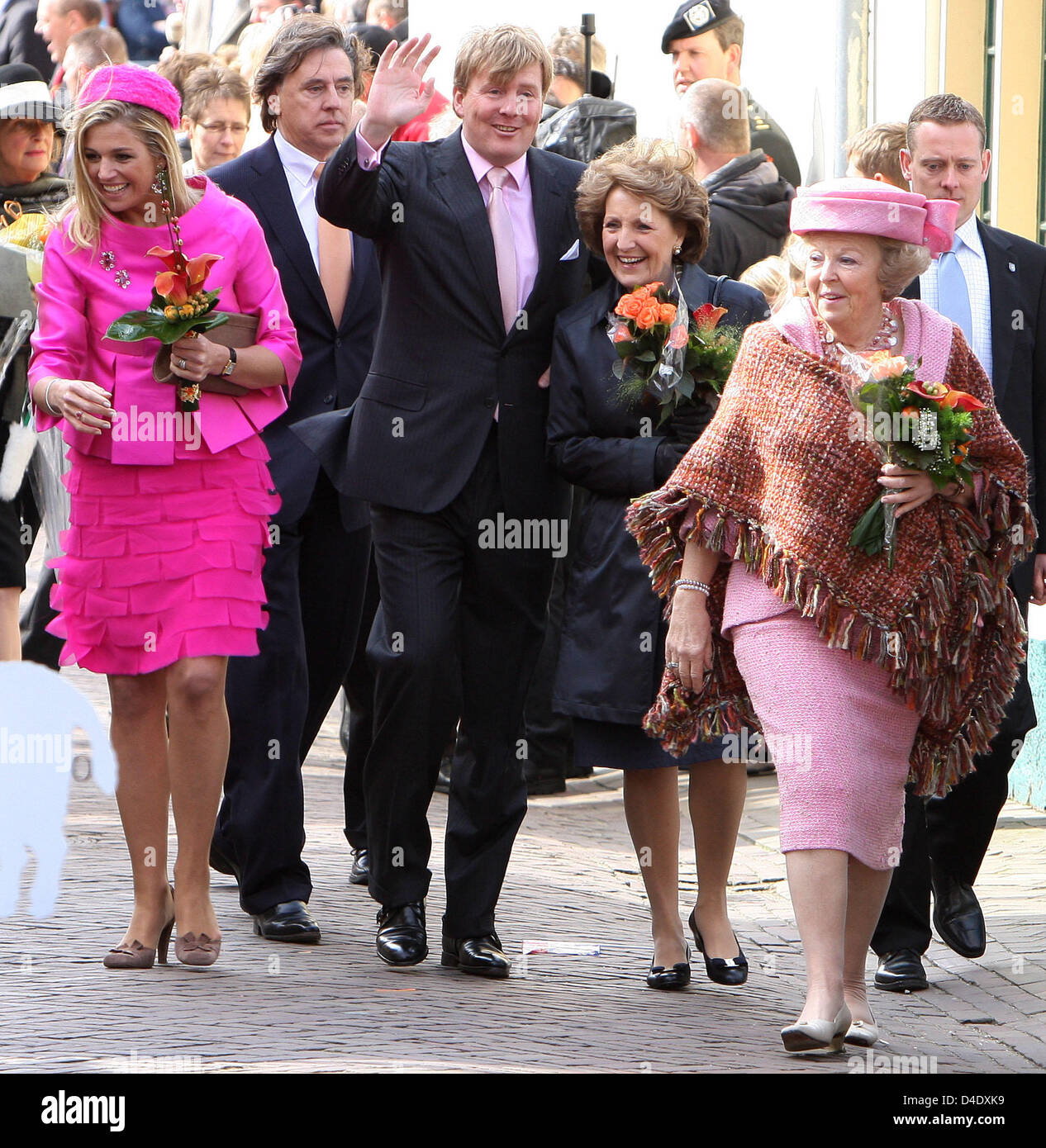 Dutch Princess Maxima (L-R), her husband Prince Willem-Alexander ...