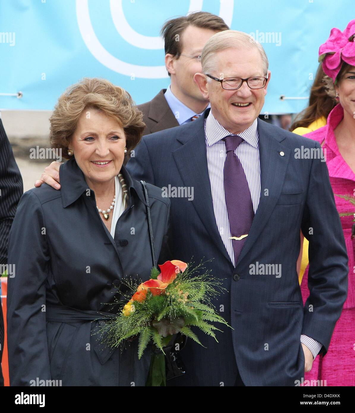 Dutch Princess Margriet (L) is pictured with her husband Pieter van ...