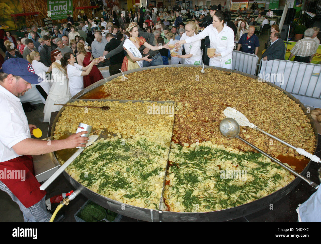 Breakfast is served from a three metre pan with the 'world's biggest ...