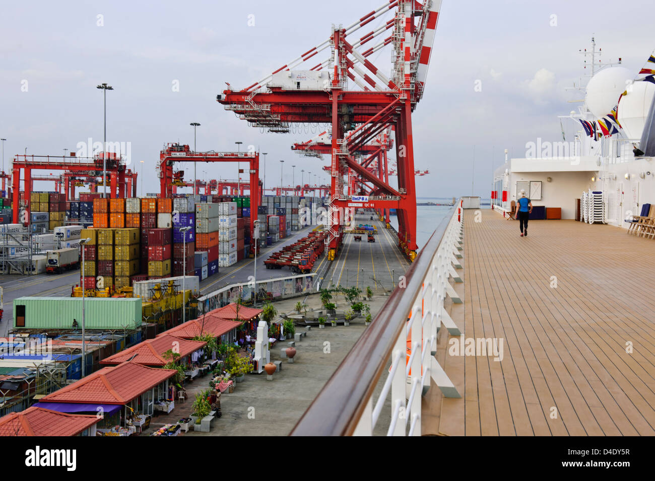 Colombo Port Authority Container Terminal,Gantry Cranes,Ships Unloading ...