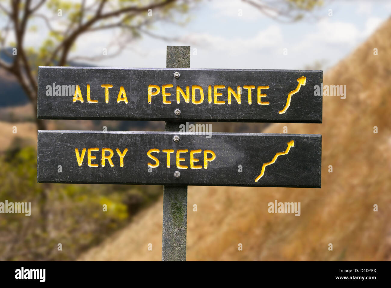 Steep grade road sign hi-res stock photography and images - Alamy