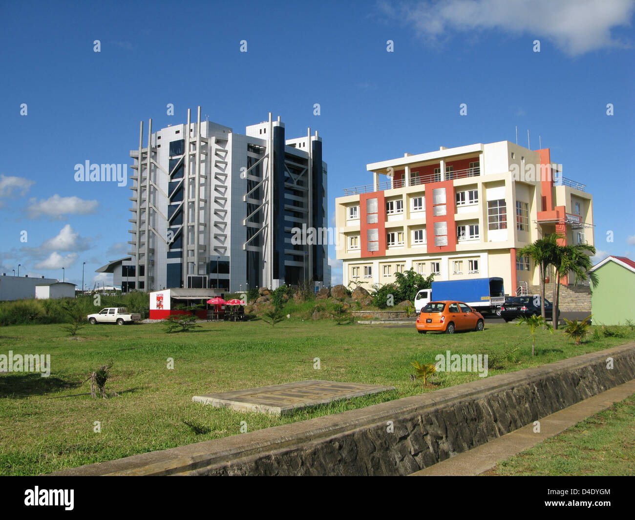 The picture shows buildings of Cybercity near Curepipe, Mauritius, 11 ...
