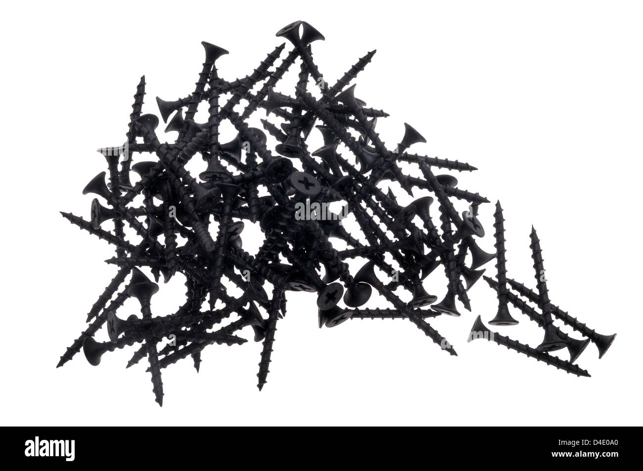 Dirty screw for plasterboard, isolated on white background Stock Photo ...