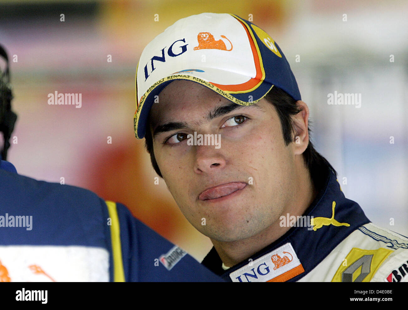 Brazilian Formula One driver Nelson Piquet Jr. of Renault F1 pictured ...