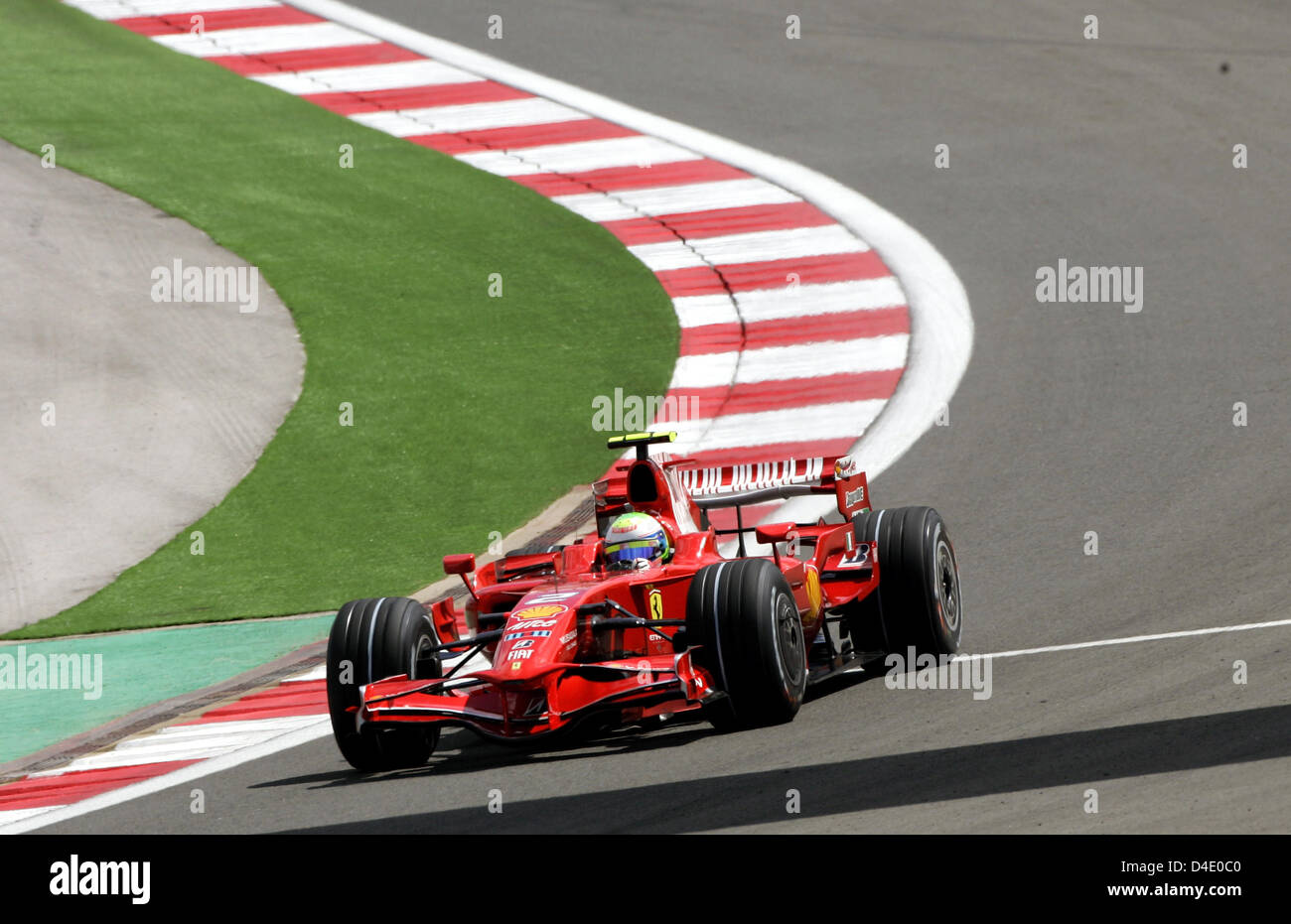 Brazilian Formula One driver Felipe Massa of Scuderia Ferrari takes a ...