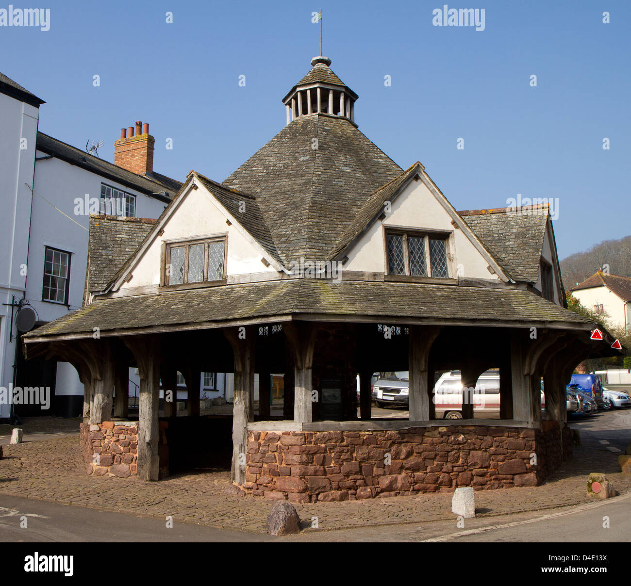 Dunster Somerset England Historic Yarn Market Stock Photo - Alamy