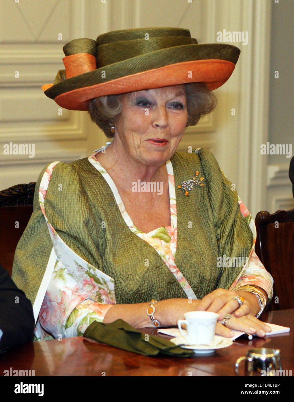 Queen Beatrix of the Netherlands seen on her first day of her three-day ...