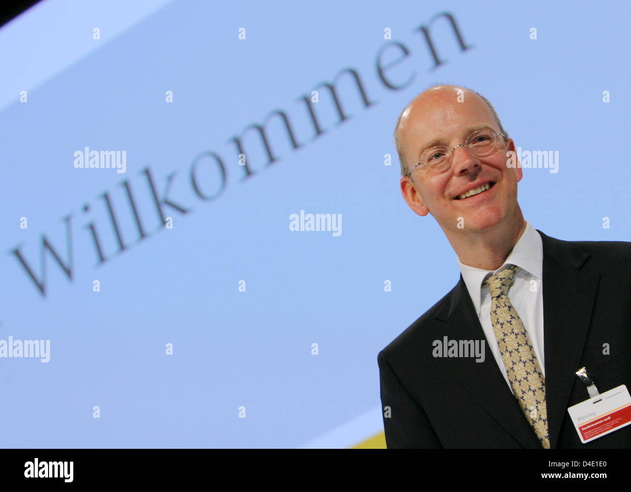 New Commerzbank-CEO Martin Blessing is pictured during the company's ...