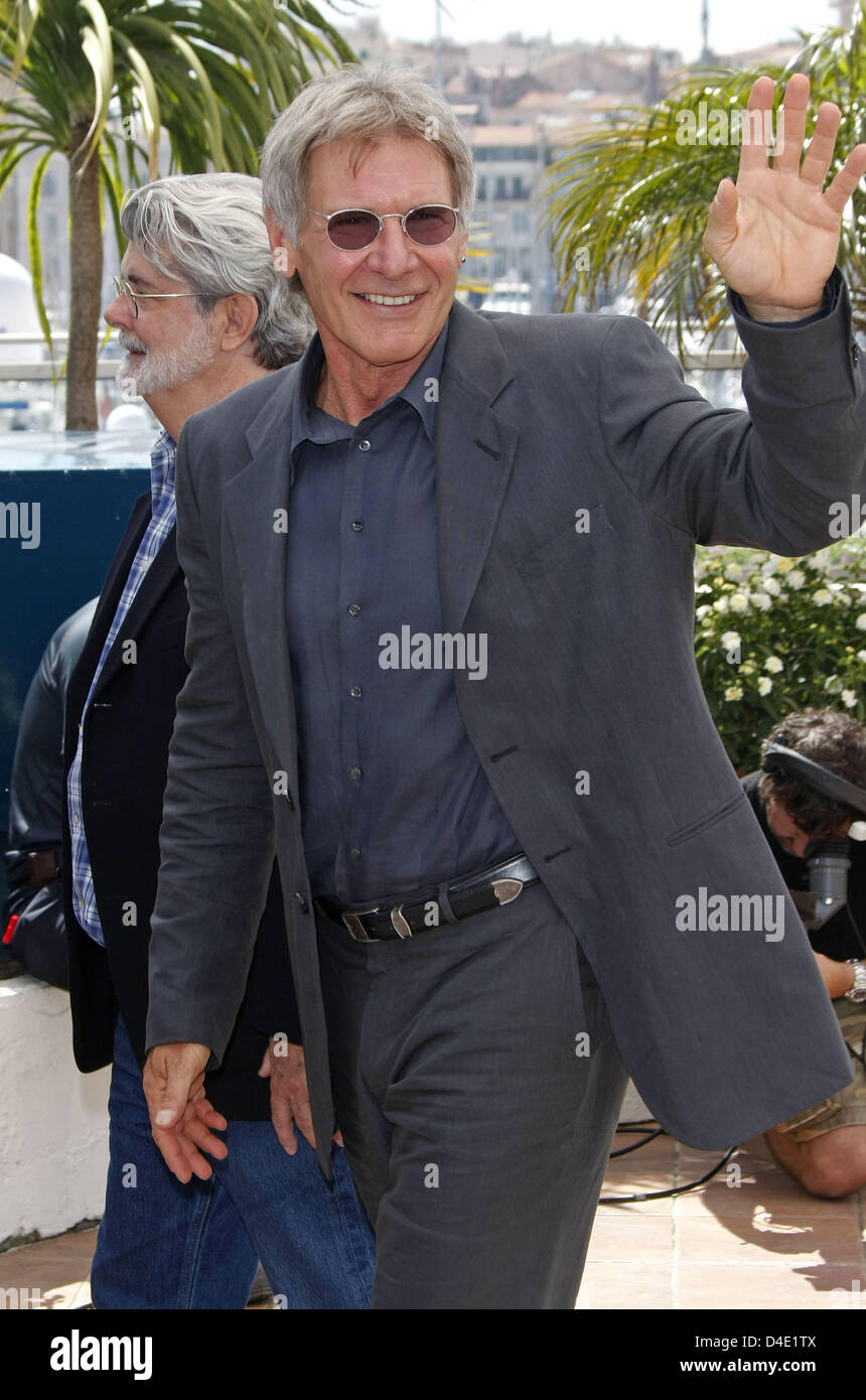 US actor Harrison Ford poses for photographers before a press ...