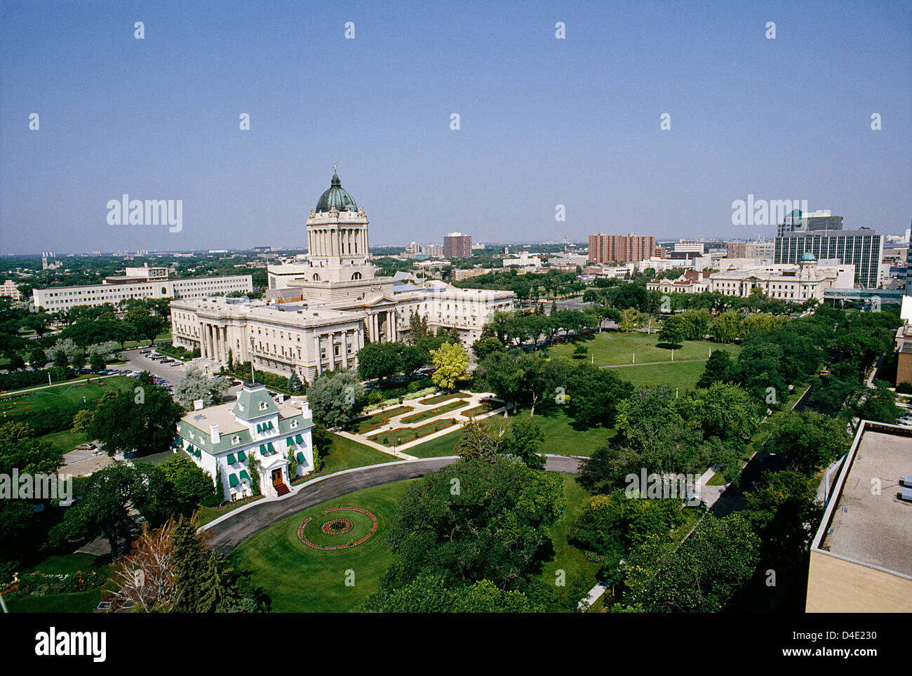 Areal View of The Manitoba; Legislative Building in Winnipeg;Manitoba ...