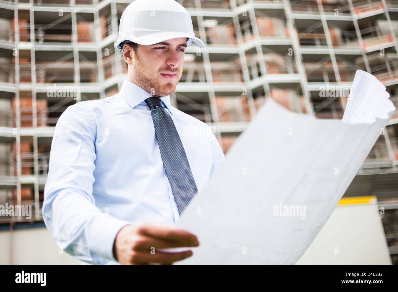 Skyscraper architect blueprint hi-res stock photography and images - Alamy