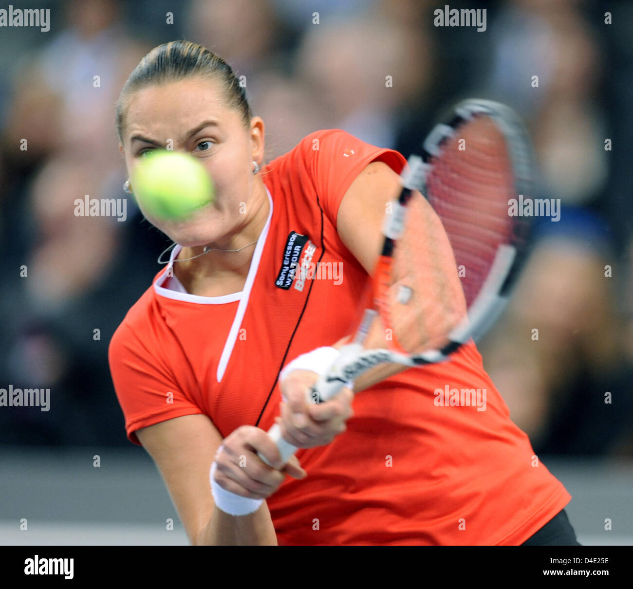 Russian tennis player Nadia Petrova is shown in action during the ...