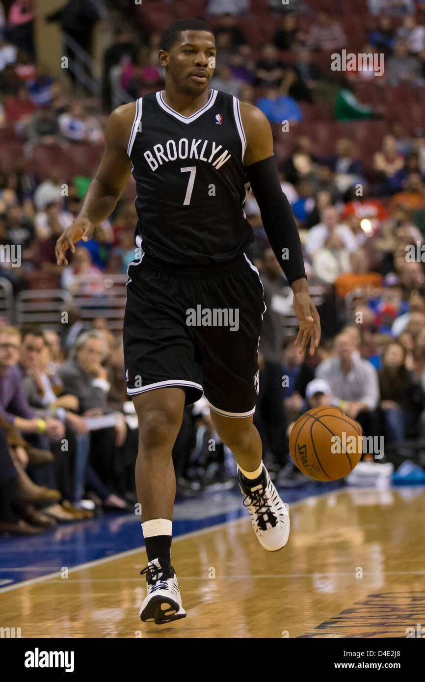 March 11, 2013: Brooklyn Nets shooting guard Joe Johnson (7) brings the ...