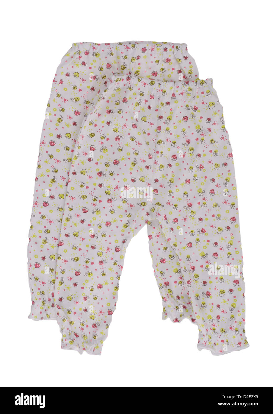 babys pants on over the white background Stock Photo - Alamy