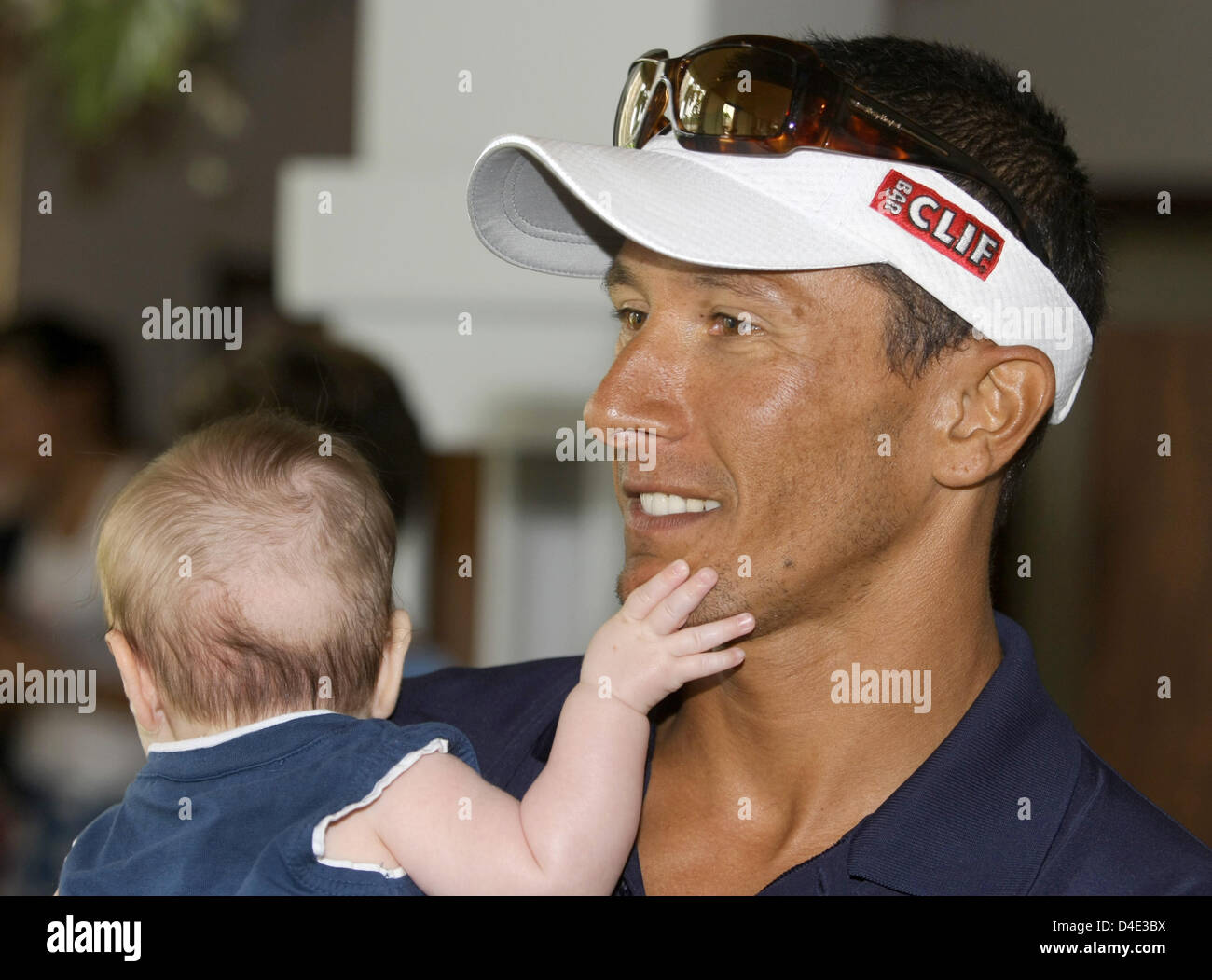 Previous year's winner of Ironman-Triathlon Hawaii, Australian Chris Mc ...