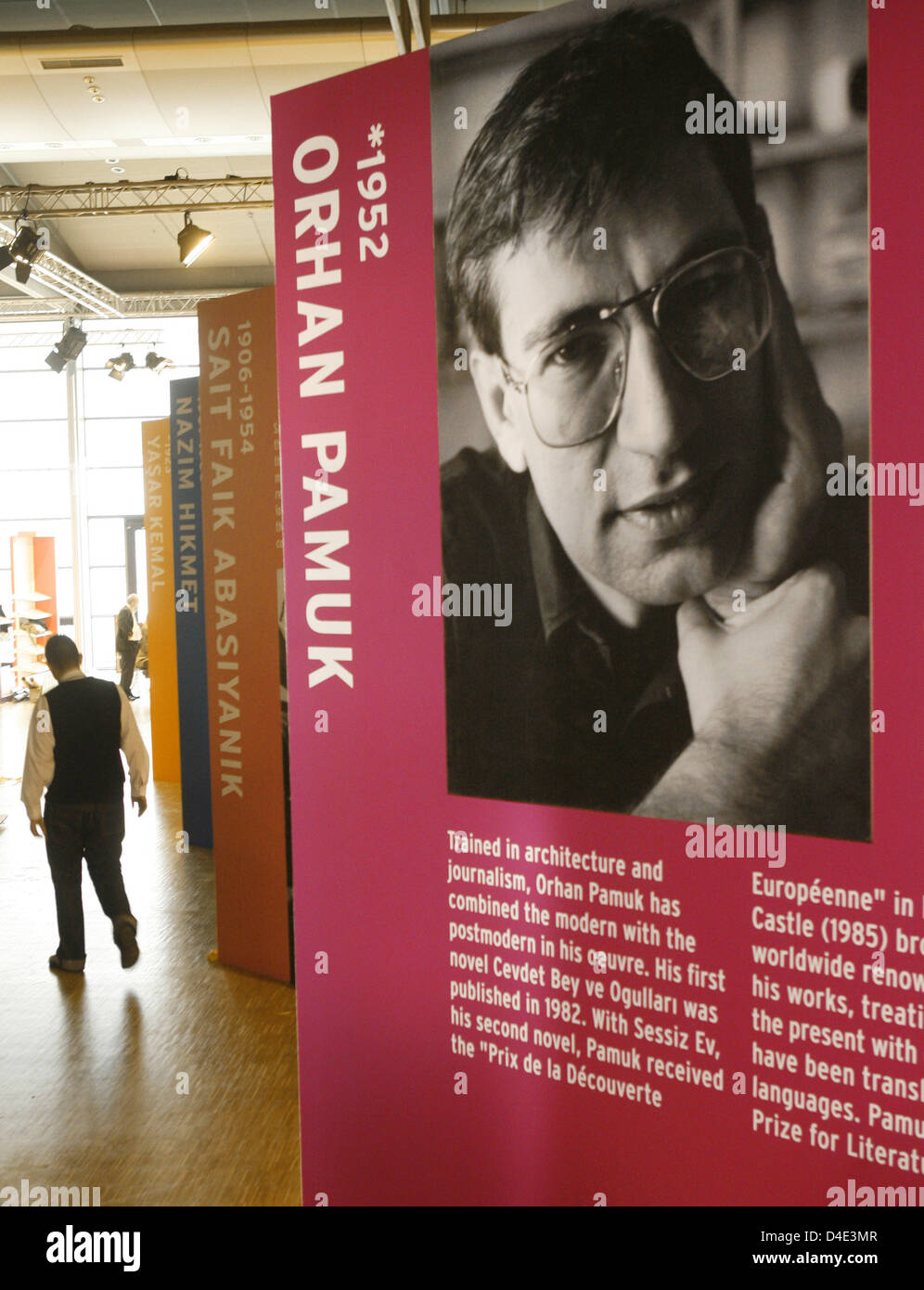 Turkish author and winner of a Nobel Prize in Literature, Orhan Pamuk ...