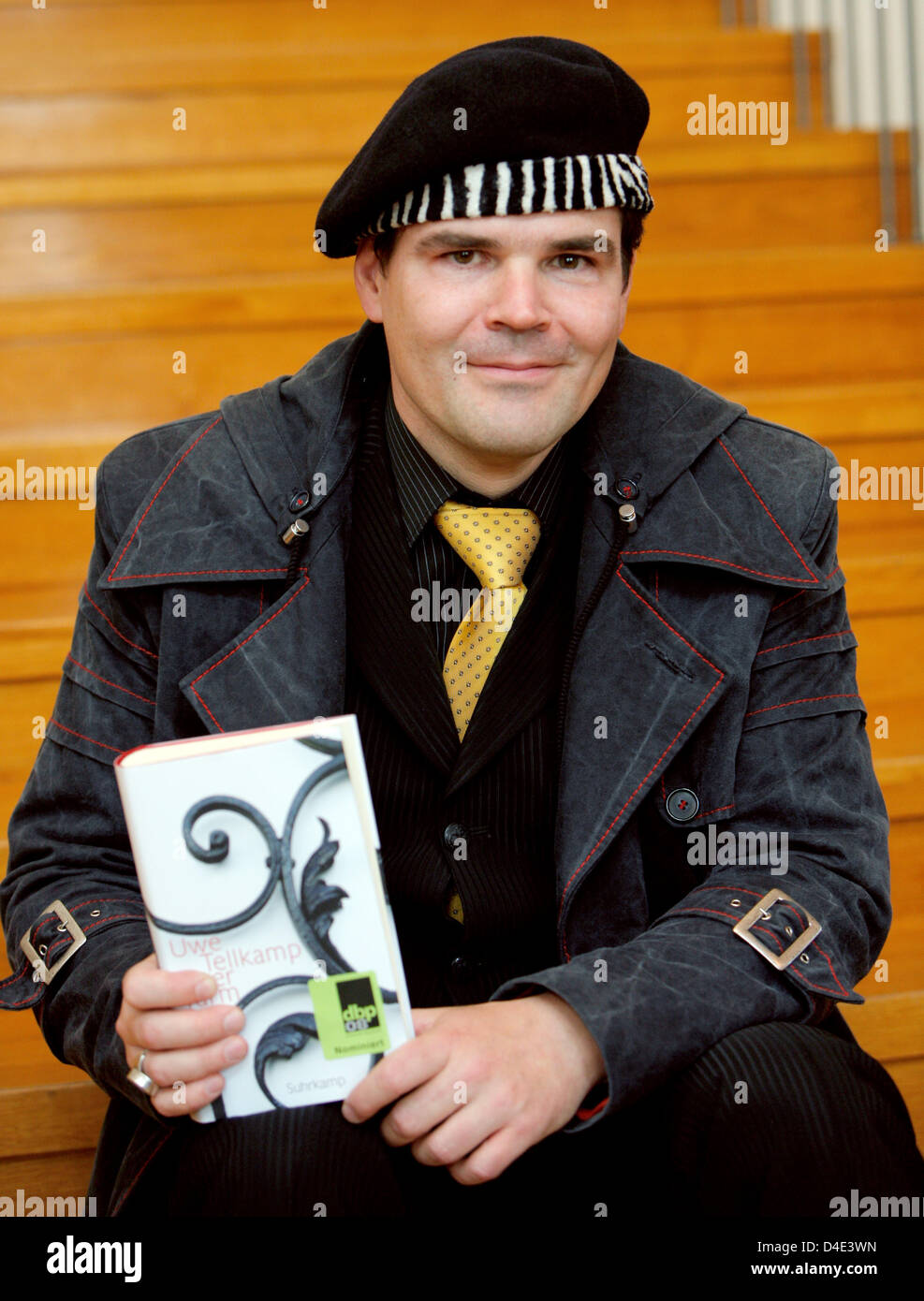 German author and German Book Prize 2008 laureate Uwe Tellkamp smiles ...