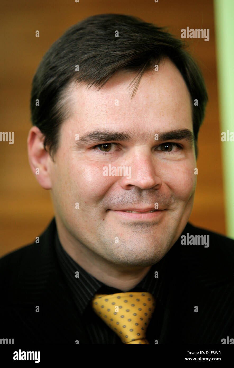 German author and German Book Prize 2008 laureate Uwe Tellkamp smiles ...