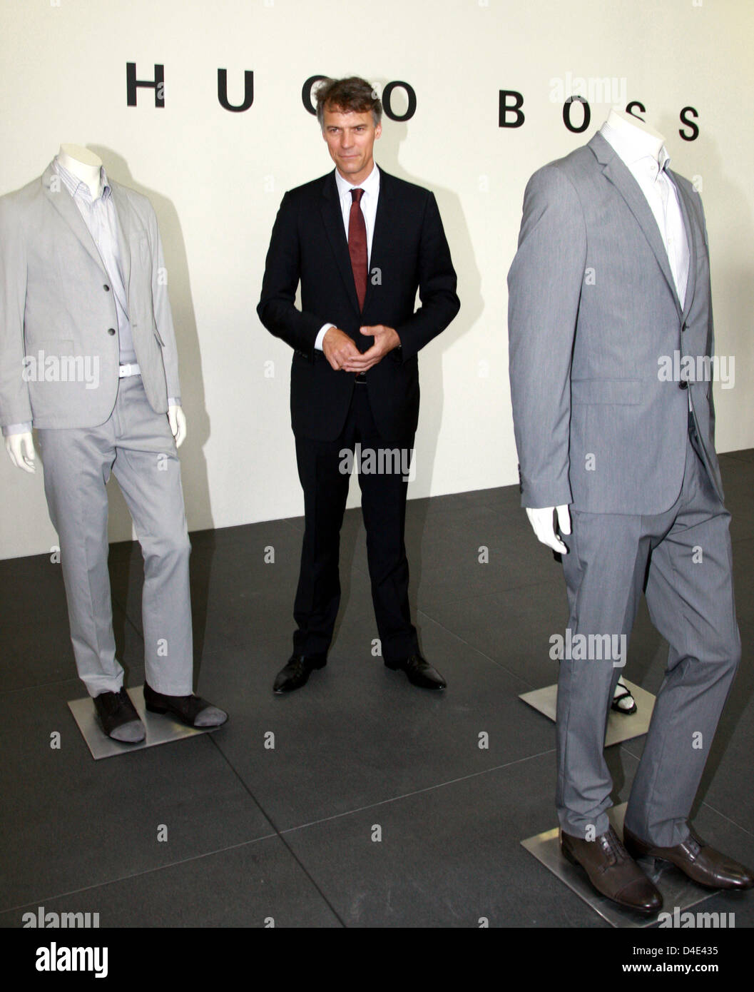 New CEO of HUGO BOSS Claus-Dietrich Lahrs poses for photos in Metzingen ...