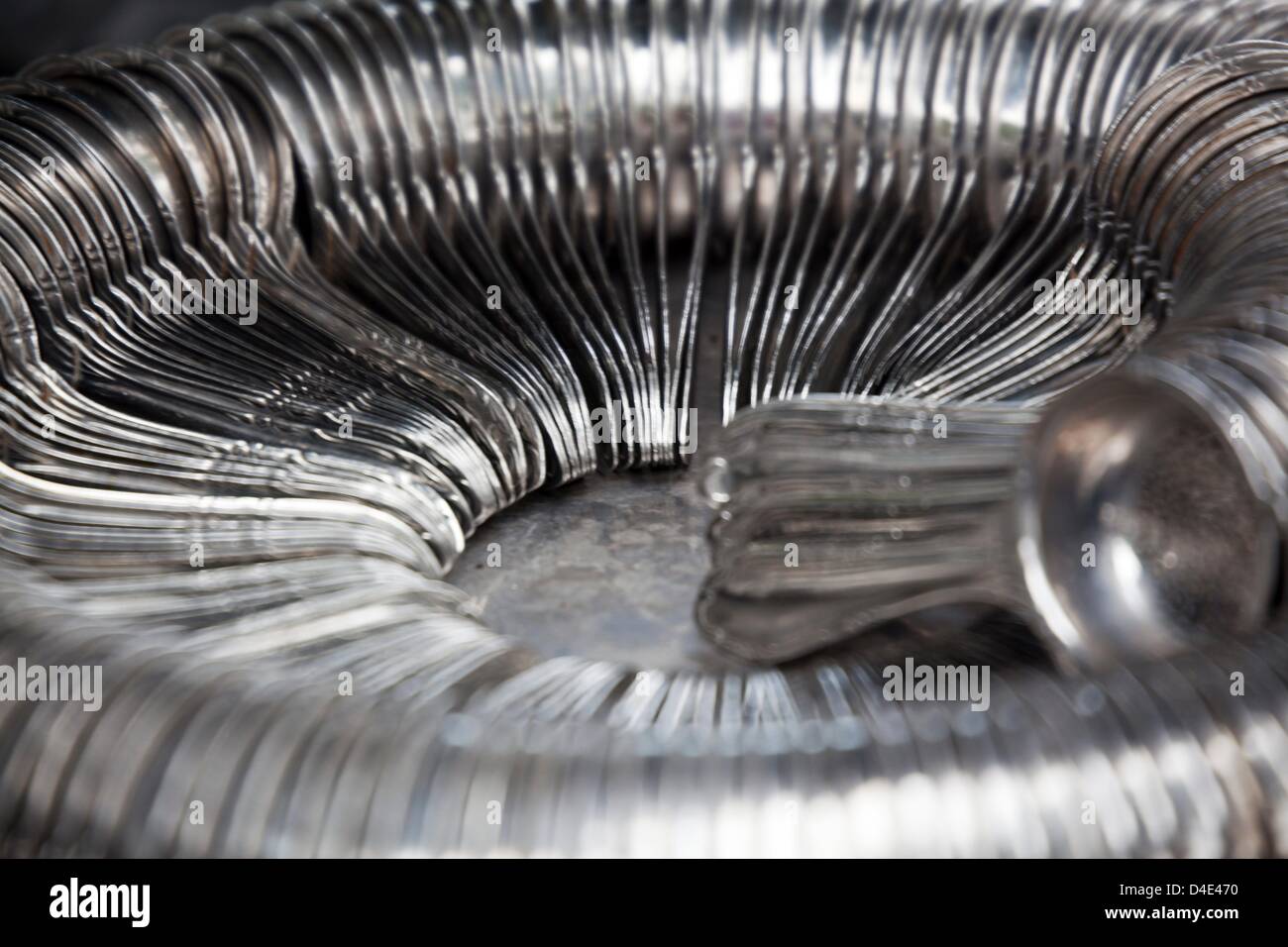 spoons in a Tea house, Istanbul, Turkey Stock Photo - Alamy