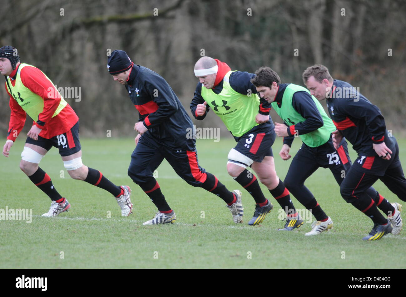 Wales rugby team training session at the Vale Hotel and Resort in ...