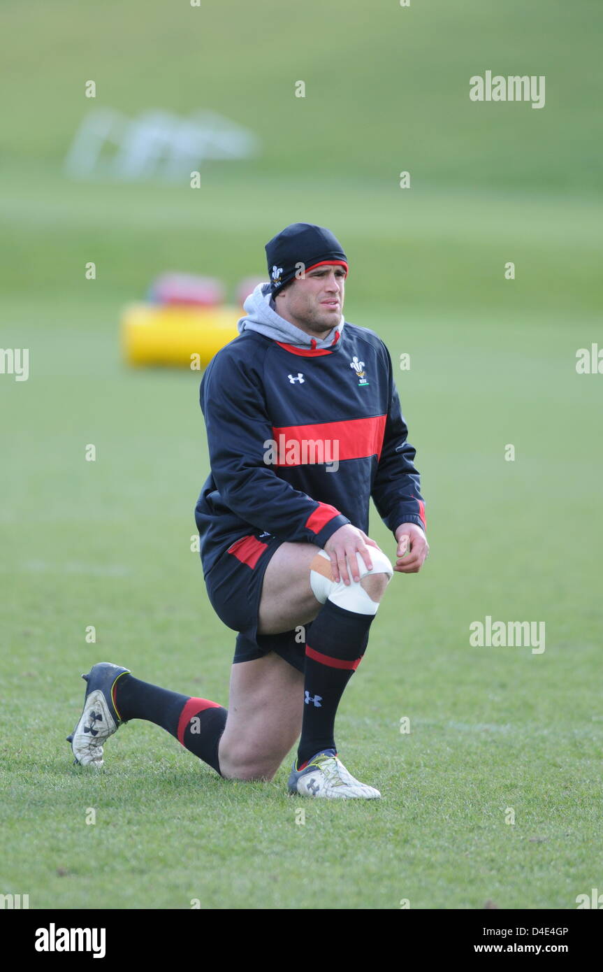 Jamie Roberts during Wales rugby team training session at the Vale ...