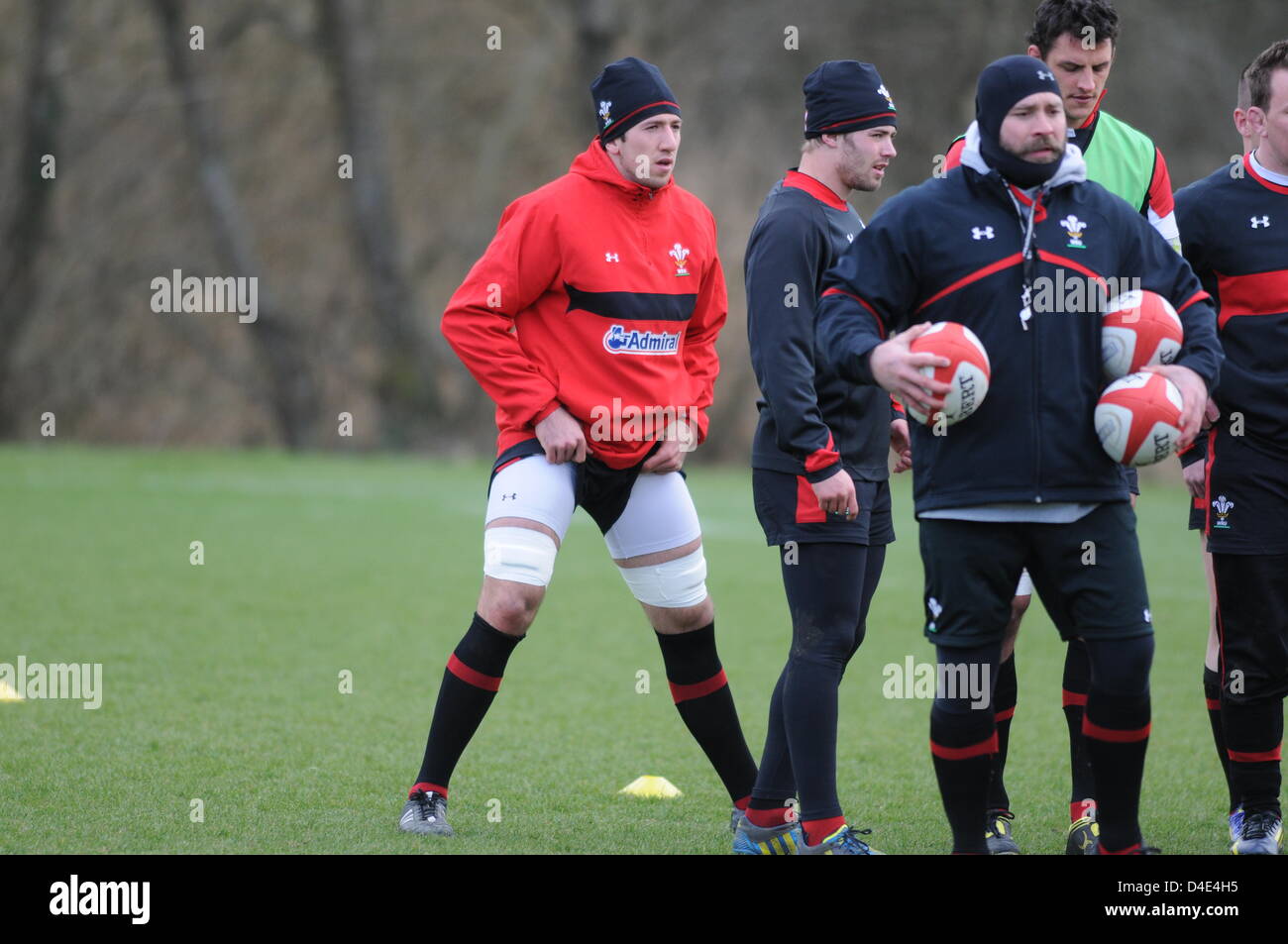 Justin Tipuric during Wales rugby team training session at the Vale ...