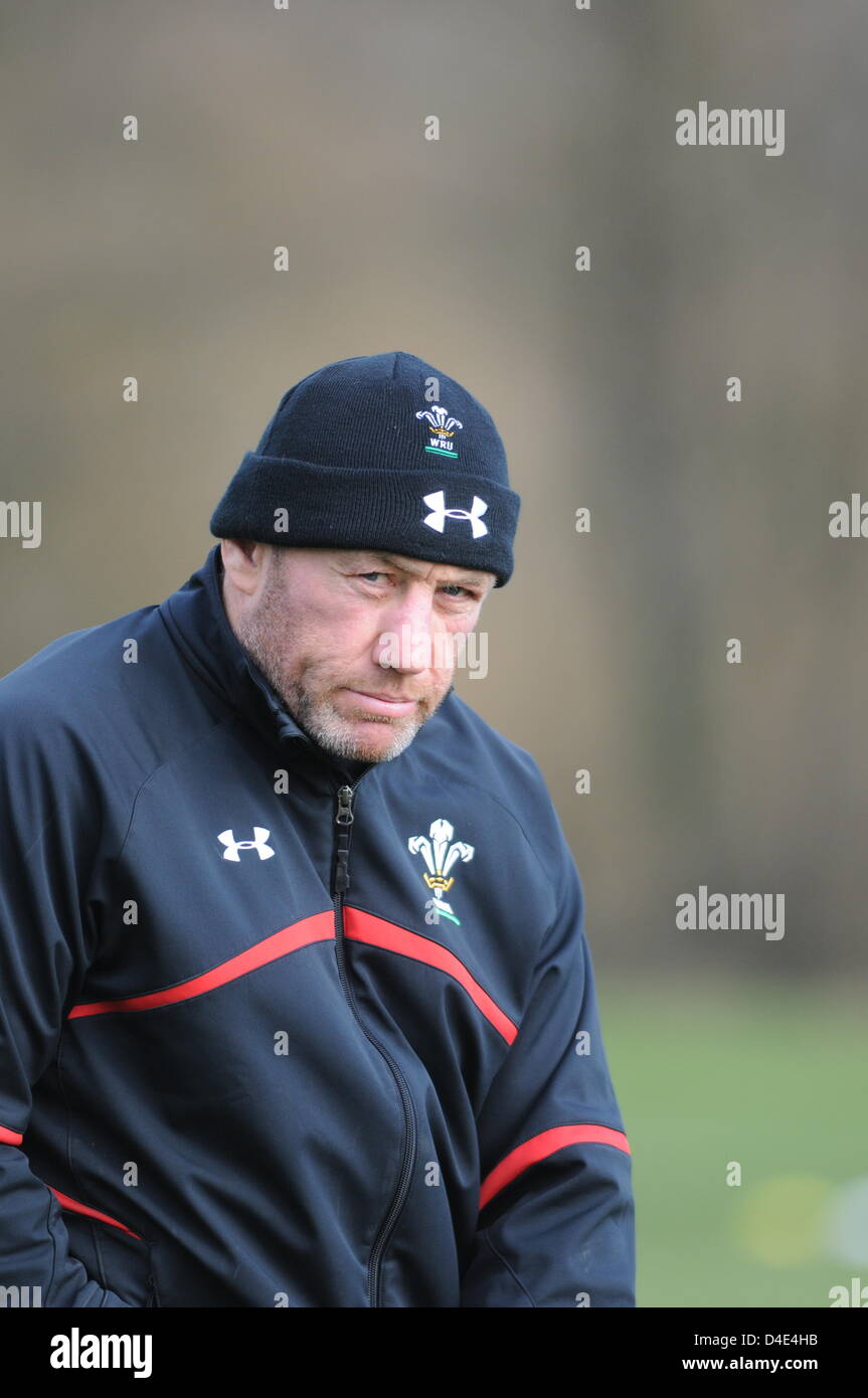 Forwards Coach Robin McBride during Wales rugby team training session ...