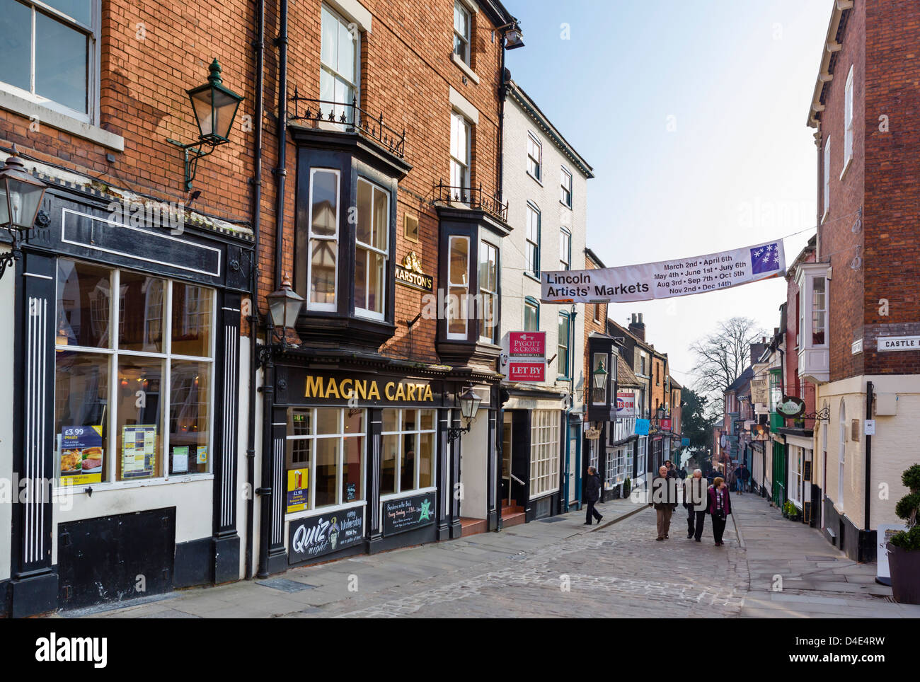 Steep Hill Shops Shopping Lincoln High Resolution Stock Photography and ...