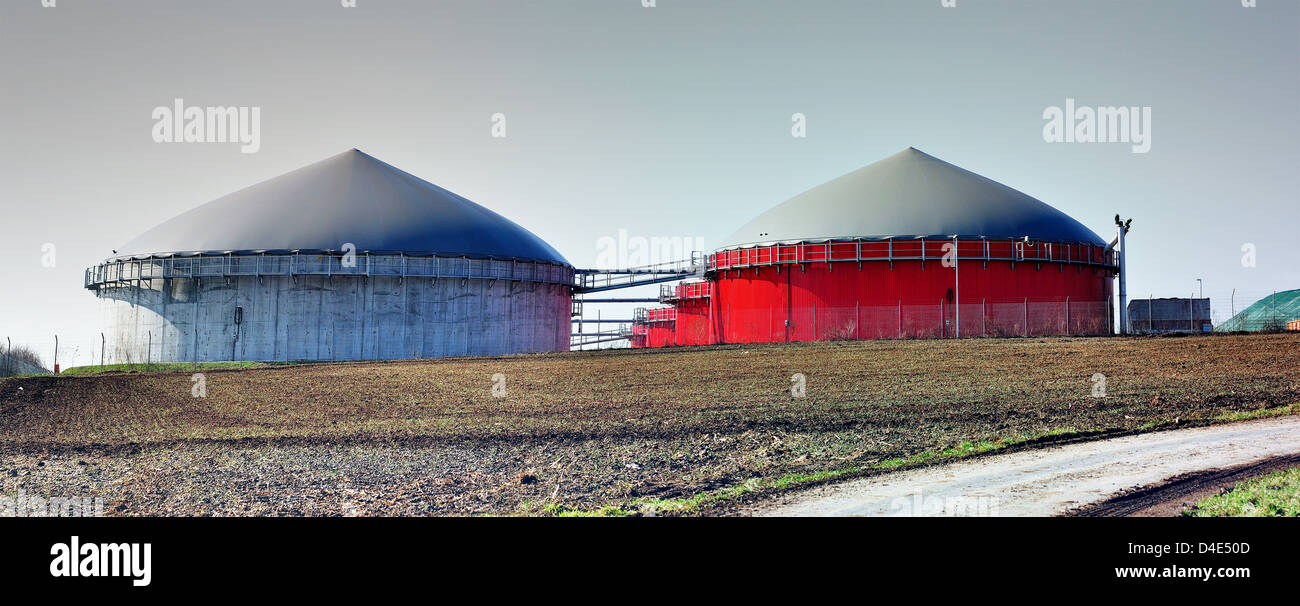 Bio fuel tanks Stock Photo - Alamy
