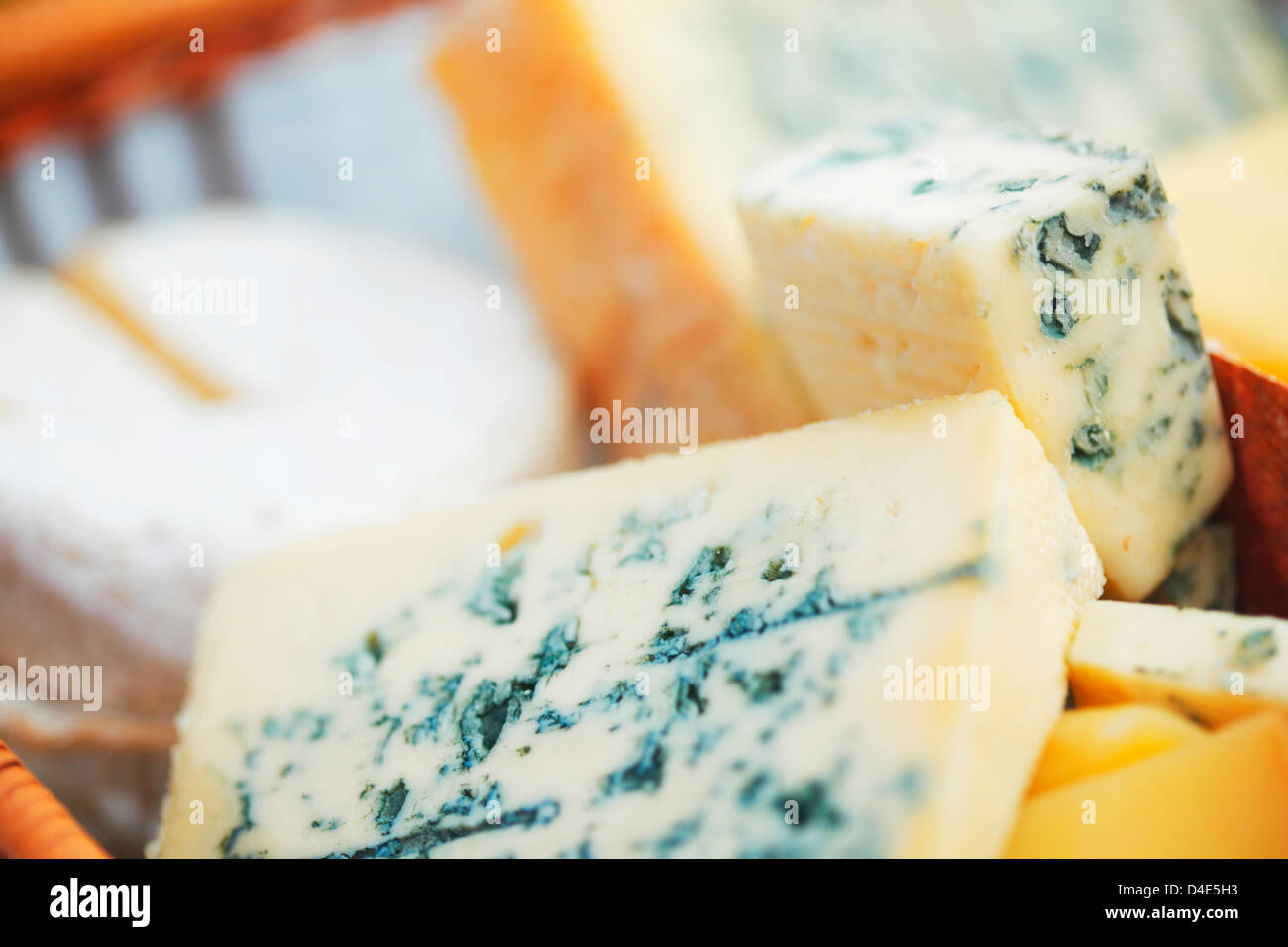 Various types of cheese composition Stock Photo - Alamy