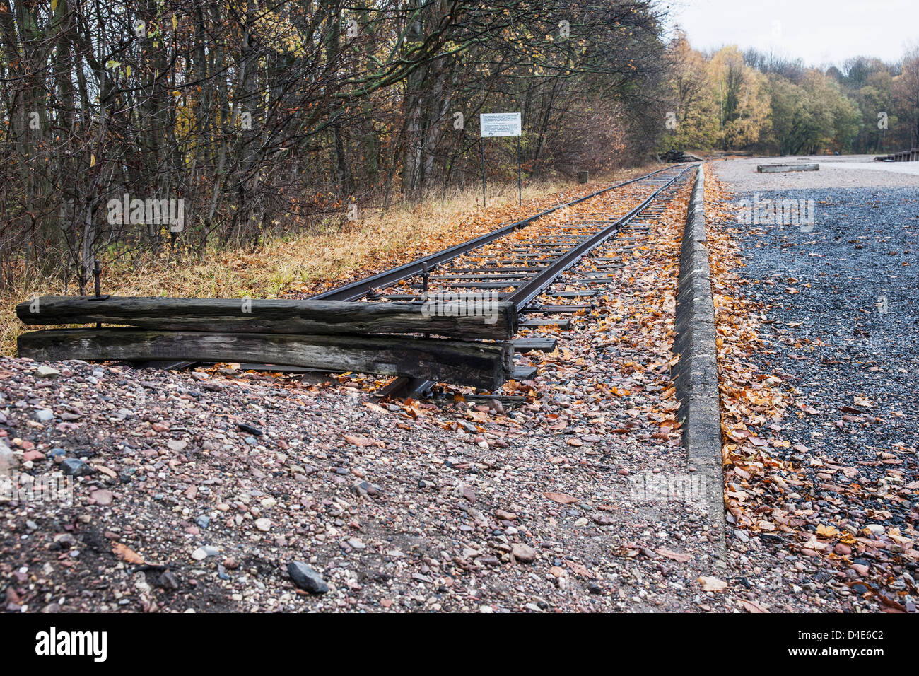 Germany, Buchenwald, Buchenwald Concentration Camp, End of rail line ...