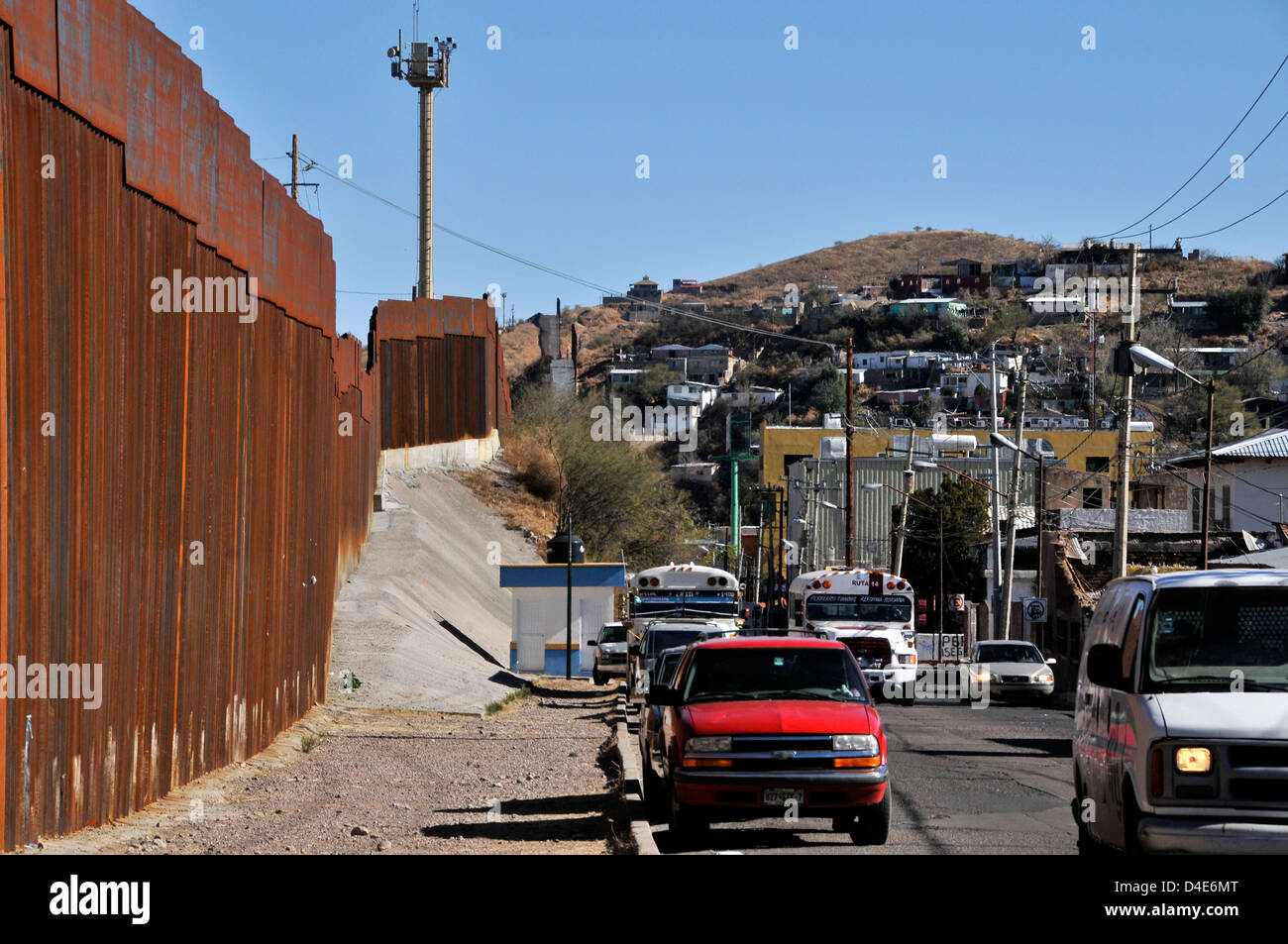 Nogales Border Crossing Camera Security Camera By Border Fence