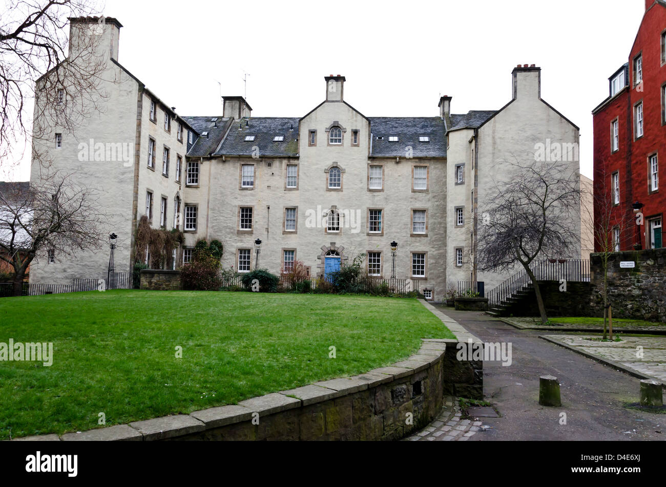 Housing redevelopment near the Royal Mile in Edinburgh, Scotland Stock ...