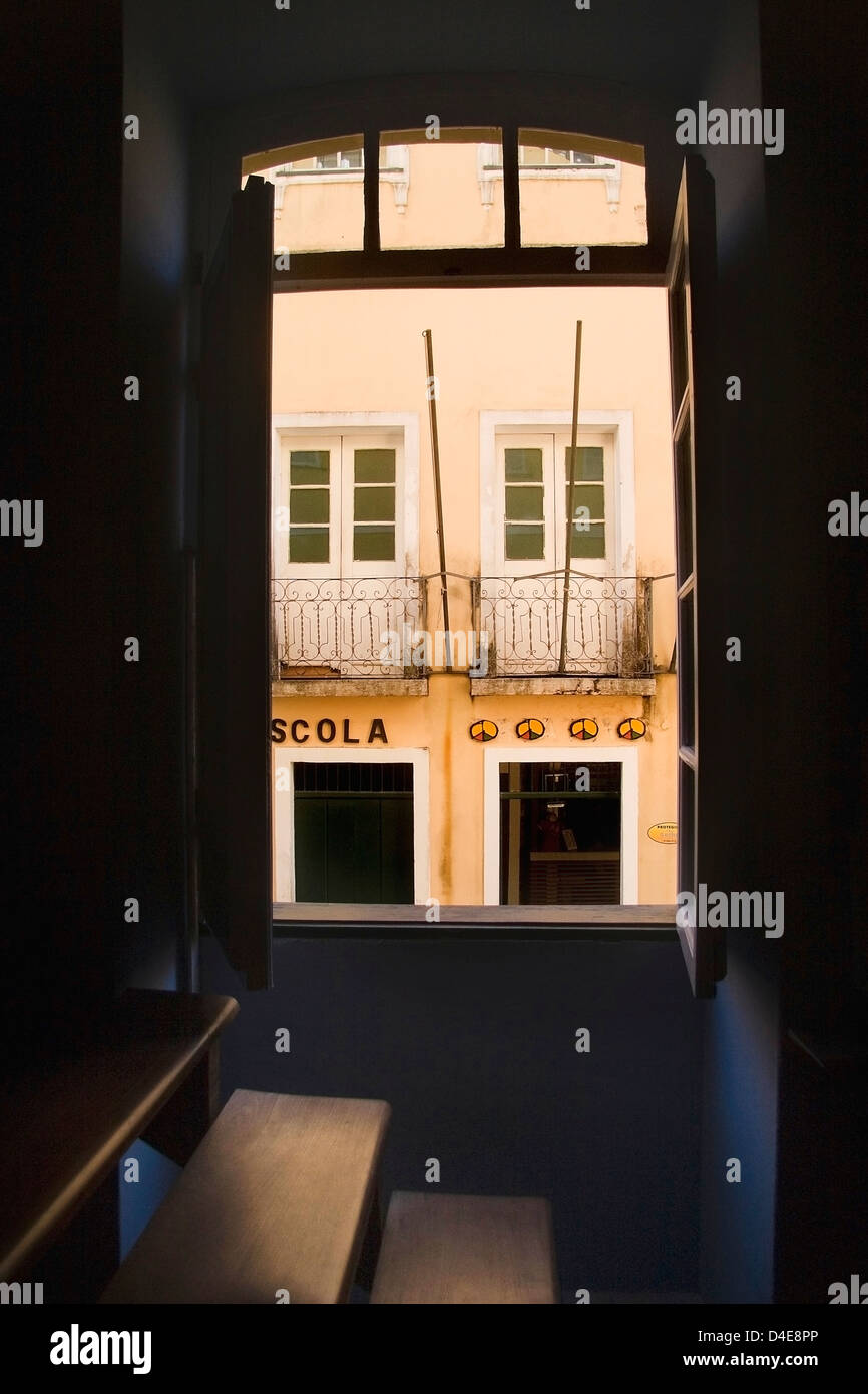 Brazil, Bahia State, Salvador, View out of open window Stock Photo - Alamy