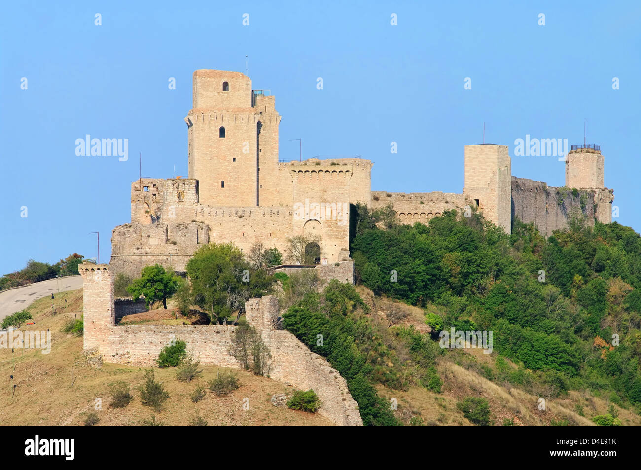 Assisi Burg - Assisi castle 02 Stock Photo - Alamy