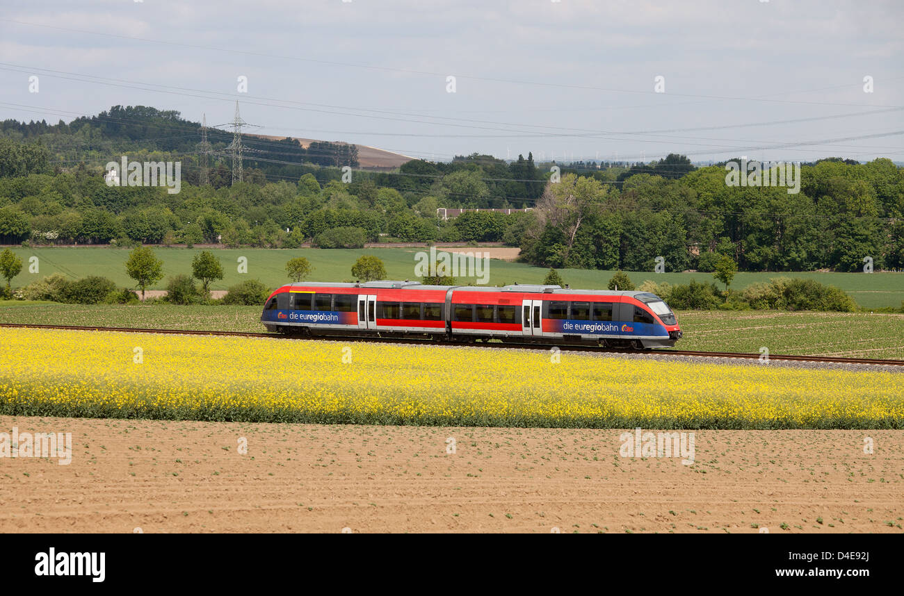 Eschweiler, Germany, the train Euregiobahn Stock Photo - Alamy